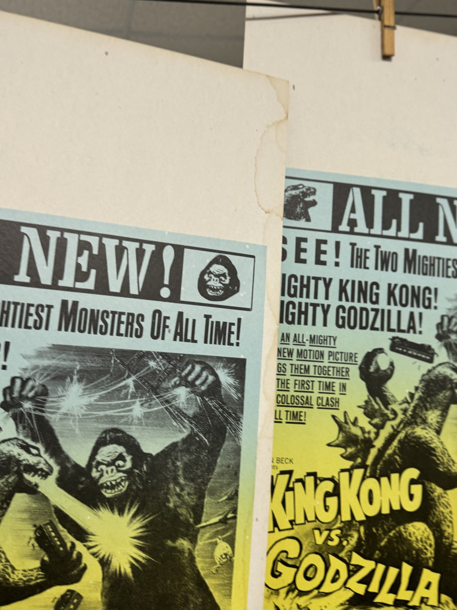 King Kong v. Godzilla First Edition Premium Original Movie Cards/Poste ...