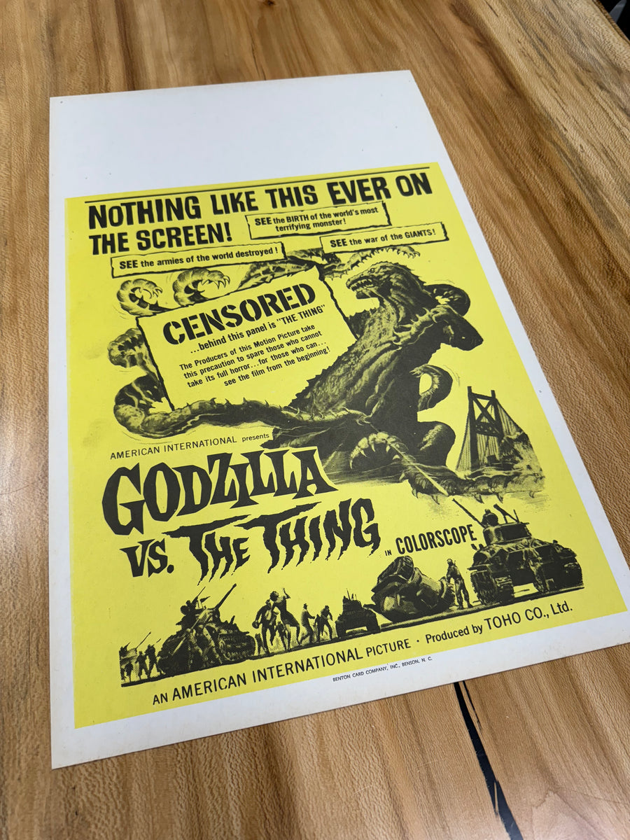 Godzilla vs. The Thing First Edition Premium Original Movie Cards/Post ...