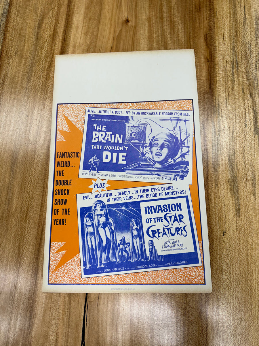 The Brain that Wouldn't Die / Invasion of the Star Creatures First Edi ...