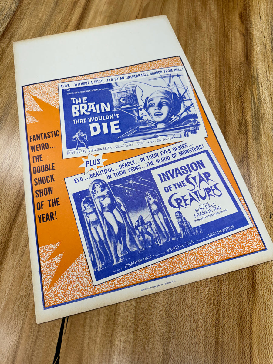 The Brain that Wouldn't Die / Invasion of the Star Creatures First Edi ...