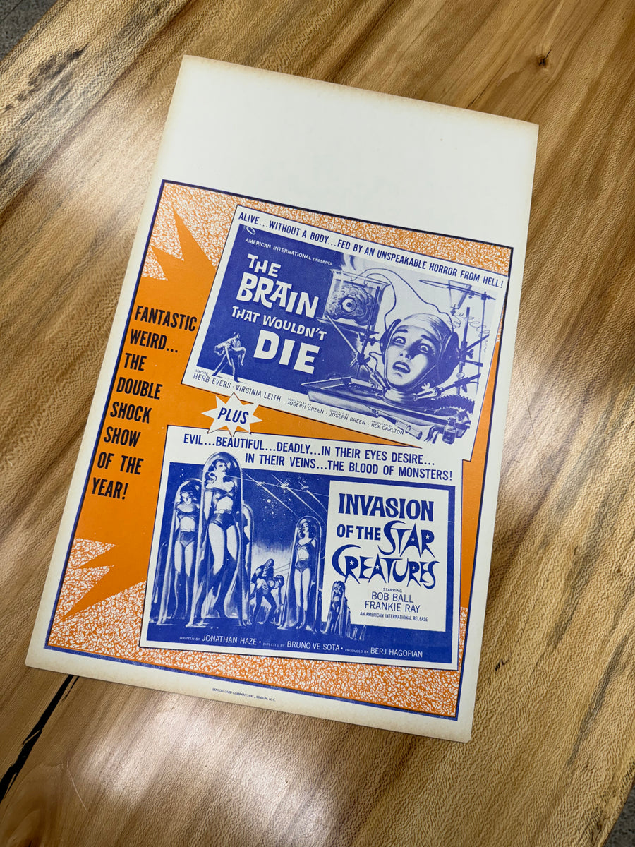 The Brain that Wouldn't Die / Invasion of the Star Creatures First Edi ...