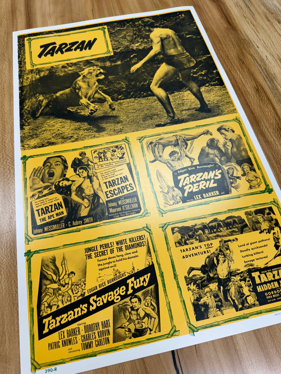 Tarzan Second Edition Premium Original Movie Cards/Posters - 14 x 22 ...